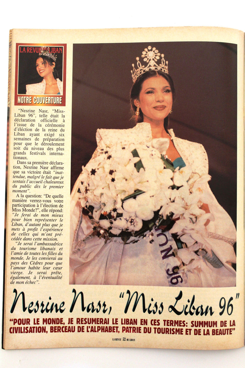 La Revue Du Liban Lebanese Nisrine Nasr Miss Lebanon French Magazine 1 – Braichposters
