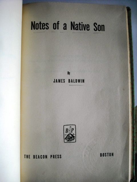Notes of a Native Son Book James Baldwin 1955 – Braichposters