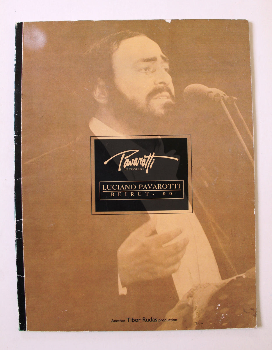 Pavarotti Beirut Opera Concert Lebanon Program Book 1999 – Braichposters