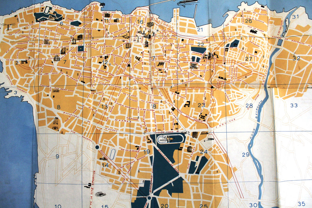 Tourist Map of Lebanon, Boulos F. Boulos 70s – Braichposters