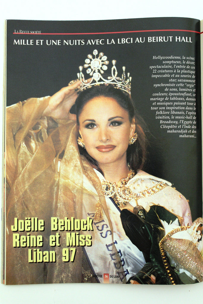La Revue Du Liban Lebanese Joelle Behlok Miss Lebanon French Magazine ...