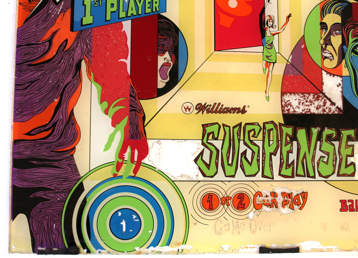 Suspense Pinball Genuine Backglass (Williams 1969) – Braichposters