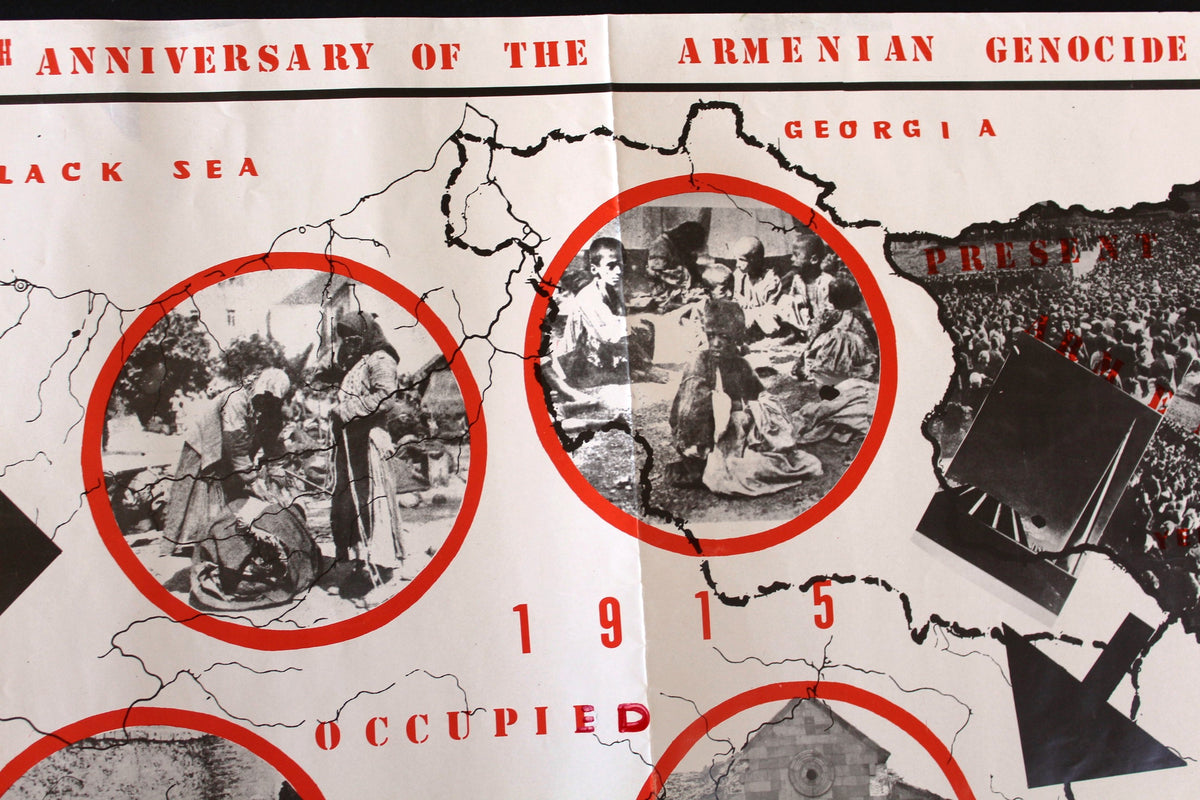 65th Anniversary of the Armenian Genocide Original Arabic Poster 1915 ...