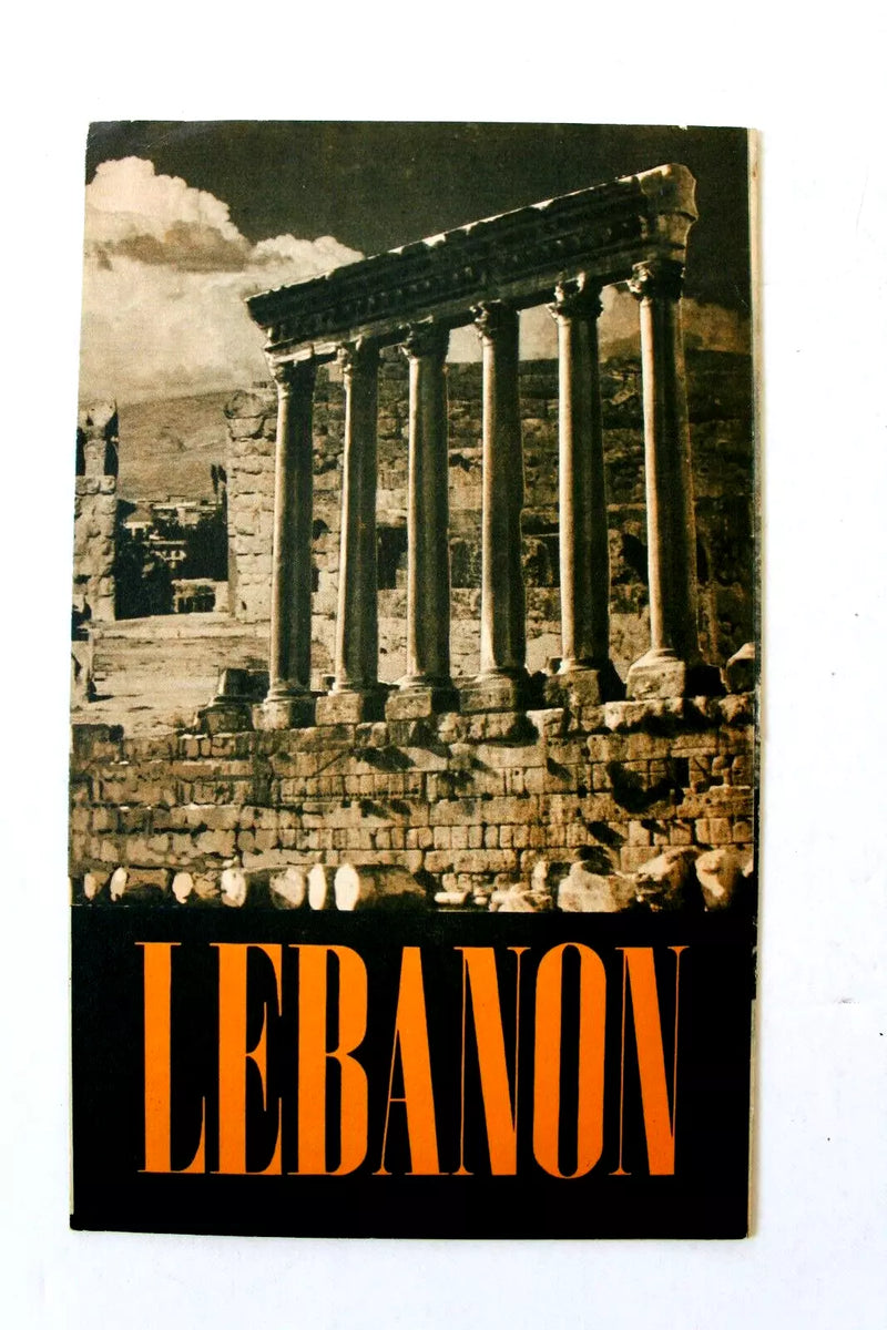 Lebanon Summer & Winter TOURIST Holidays Vintage Lebanese BROCHURE 50s ...