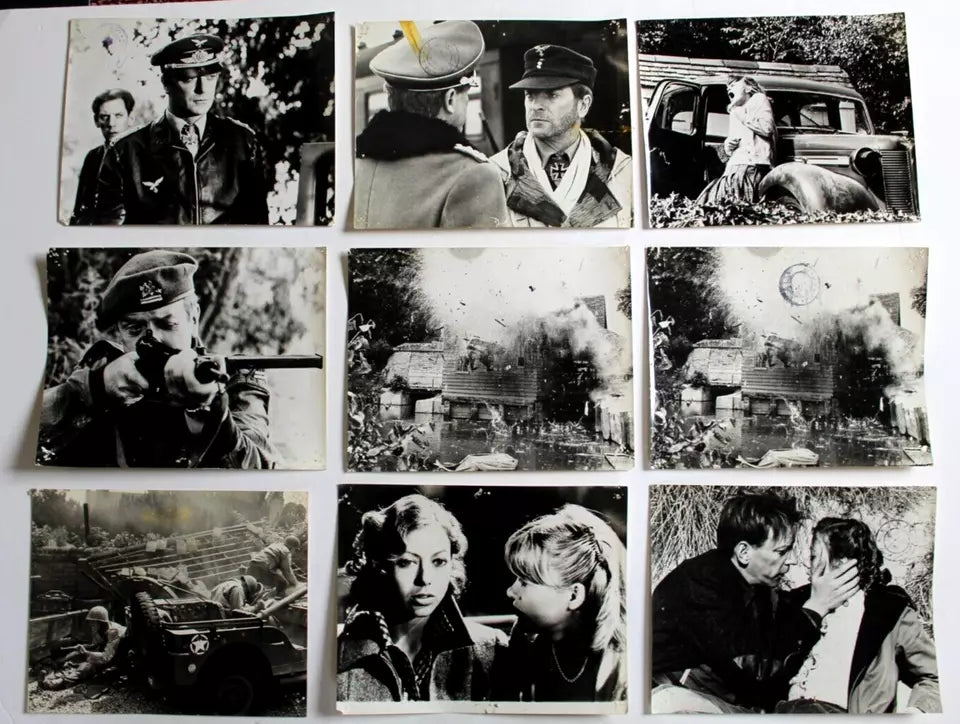 (Set of 18) The Eagle Has Landed (Michael Caine) 10x8 Film Org Stills ...
