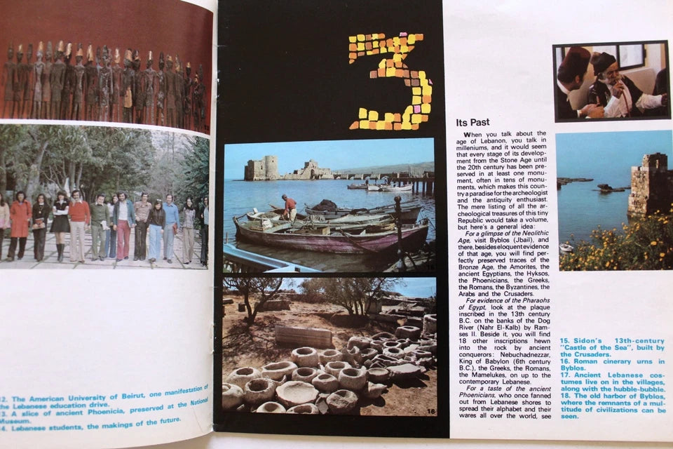 Lebanon Lebanese Guide Tourism Beirut Brochure 1970s – Braichposters