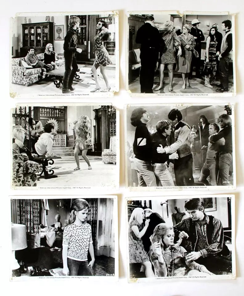 (Set of 13) Riot on Sunset Strip (Aldo Ray) 10x8" ORG Film Photos 60s ...
