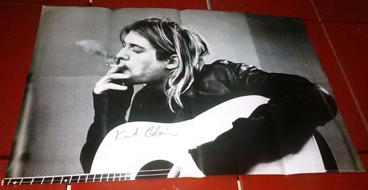 KURT COBAIN Smoking Original Nirvana Poster 2012 – Braichposters