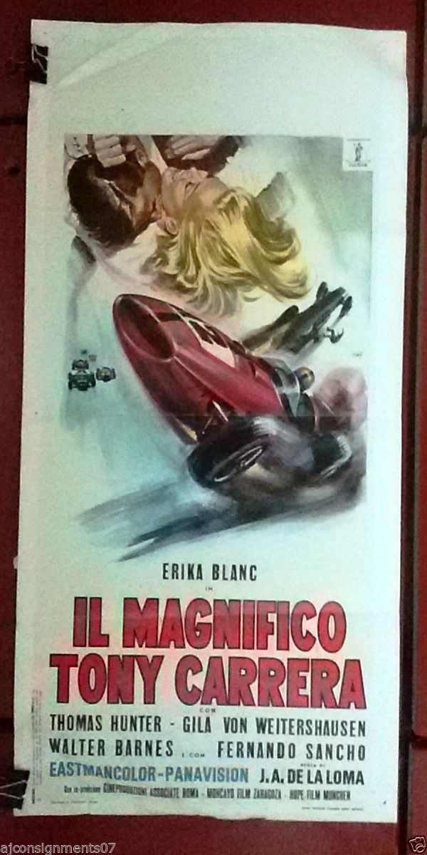 il Magnifico Tony Carrera Italian Film Poster Locandina 60s – Braichposters