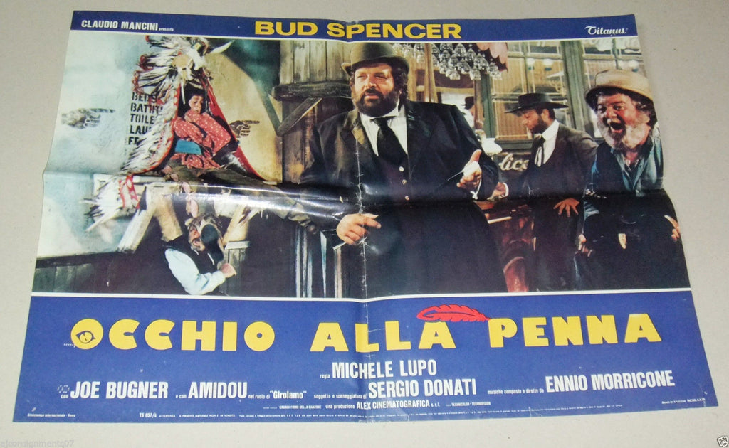 (Set of 10) OCCHIO ALLA PENNA (Bud Spencer) Italian Movie Lobby Card 8 ...