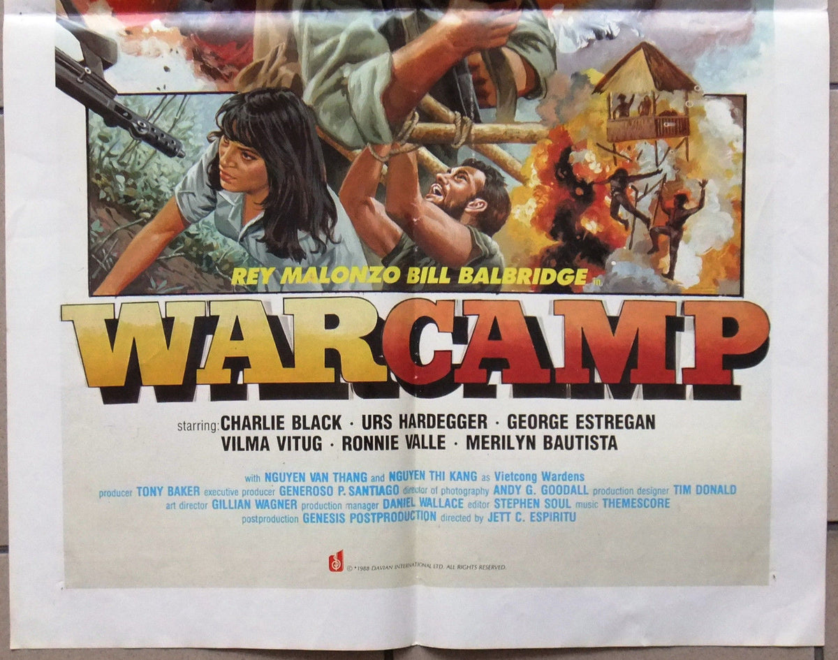 WARCAMP (REY MALONZO) Original Hong Kong Davian International Movie Po ...
