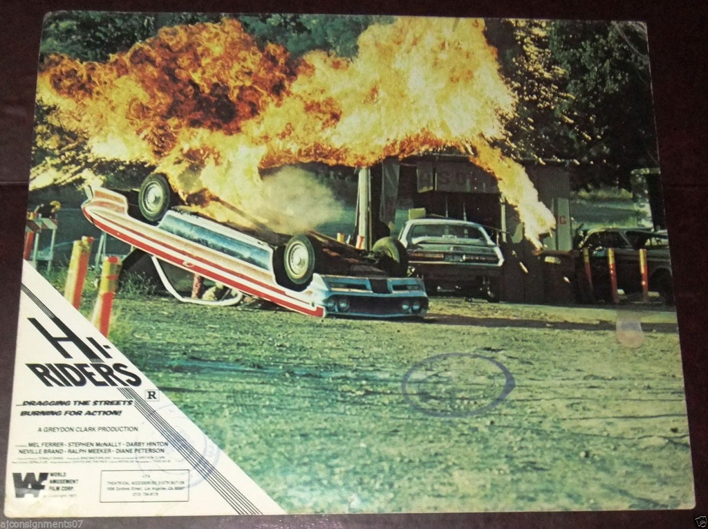 {Set of 8} Hi Riders {MEL Ferrer} 11x14" Original U.S Lobby Cards 70s ...
