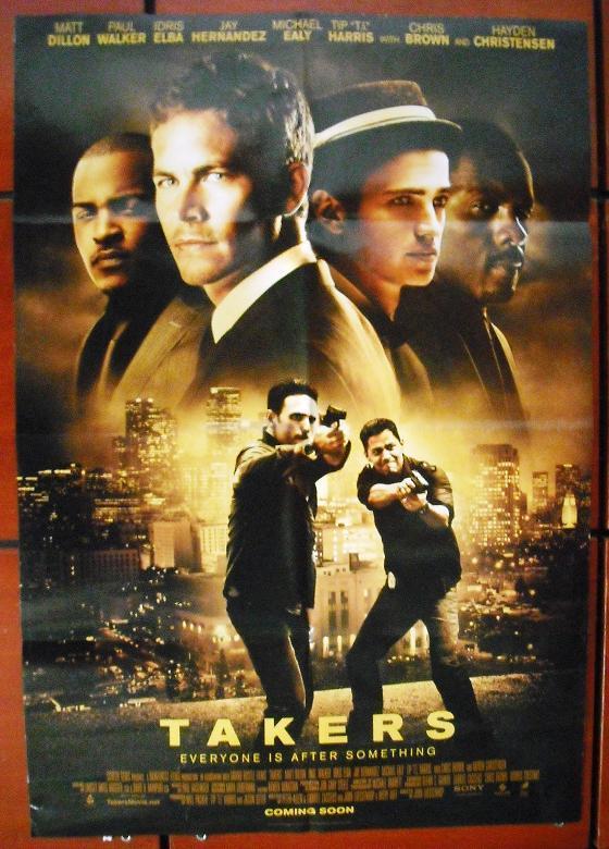 Takers Intl 27x40 Movie Poster Dbl Sded Original 2010 – Braichposters
