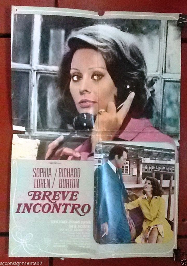 (Lot of 5) Breve Incontro {SOPHIA LOREN} Italian Movie Lobby Card 70s ...