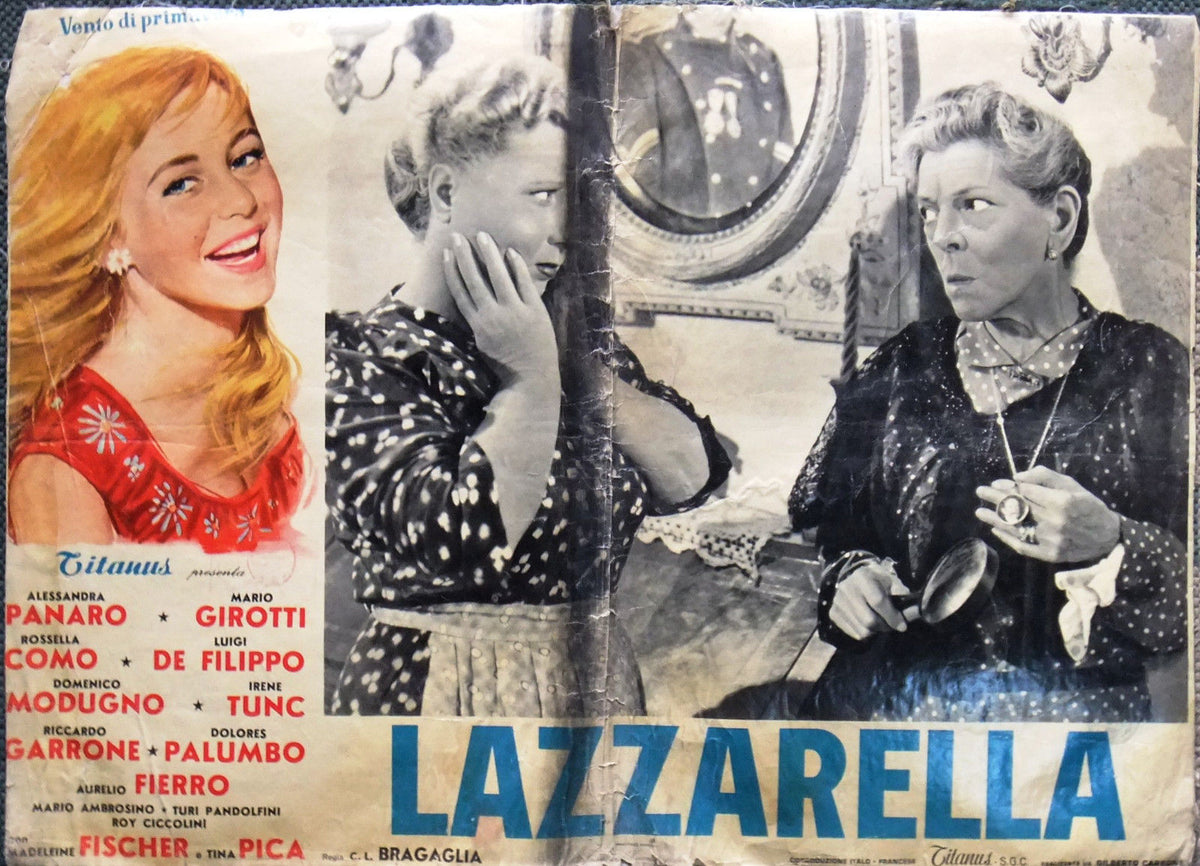 (Set of 4) LAZZARELLA Patricia Medina Fotobusta Italian Film Lobby Car ...