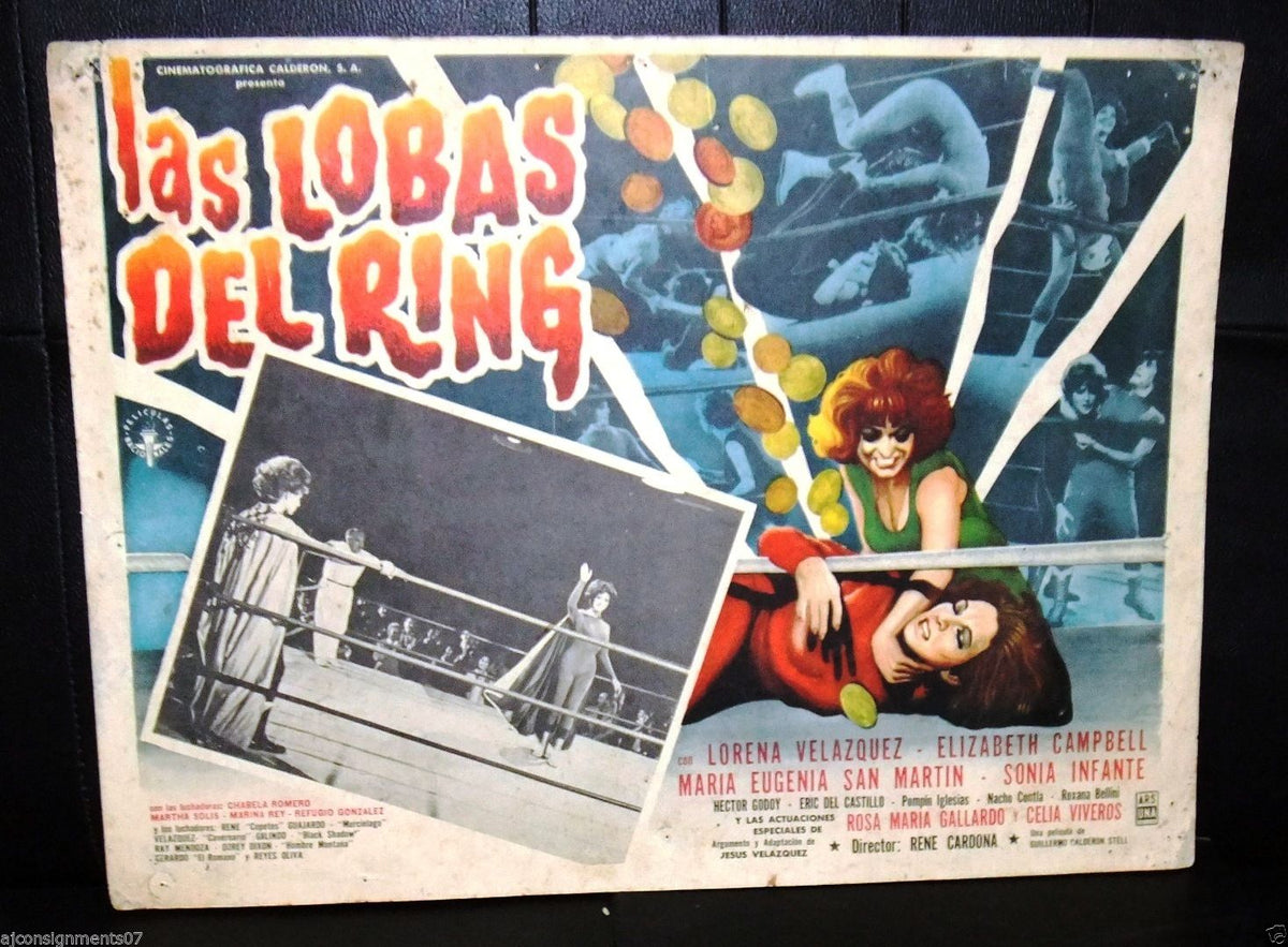 (Set of 4) LAS LOBAS DEL RING {Lorena Velazquez} Original Mexican Lobb ...