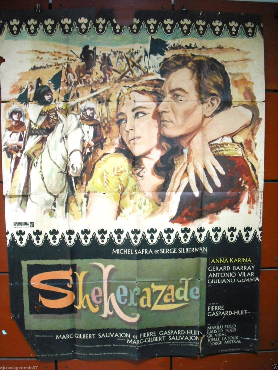 Sheherazade {Anna Karina} 47"x63" French Movie Poster 60s – Braichposters