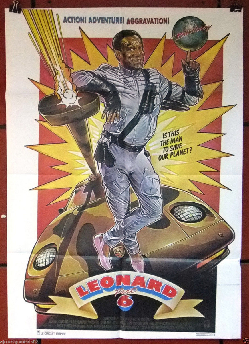Leonard Part 6 {BILL COSBY} 40x27" Original Lebanese Movie Poster 80s ...