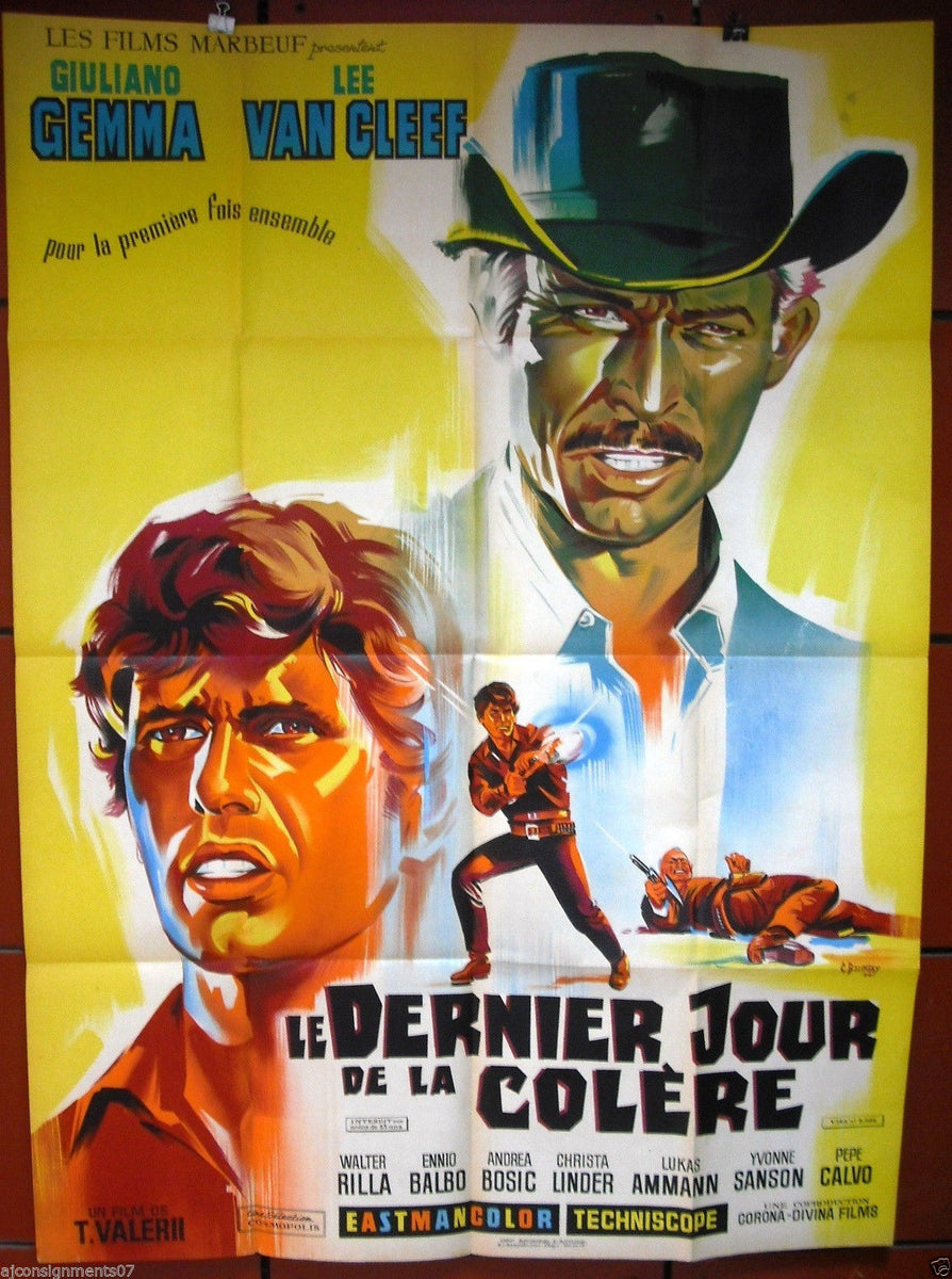 Le Dernier Jour De La Coler {Lee Van Cleef} 47"x63" French Movie Poste ...
