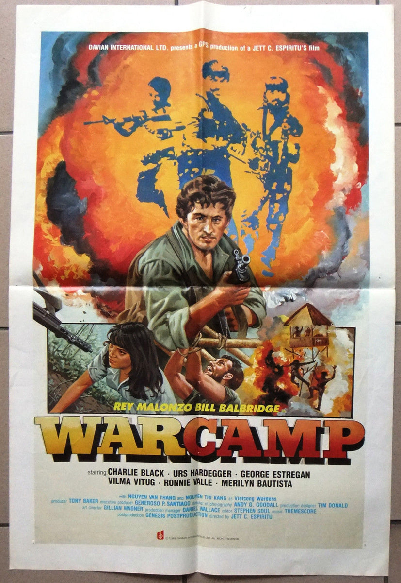 WARCAMP (REY MALONZO) Original Hong Kong Davian International Movie Po ...