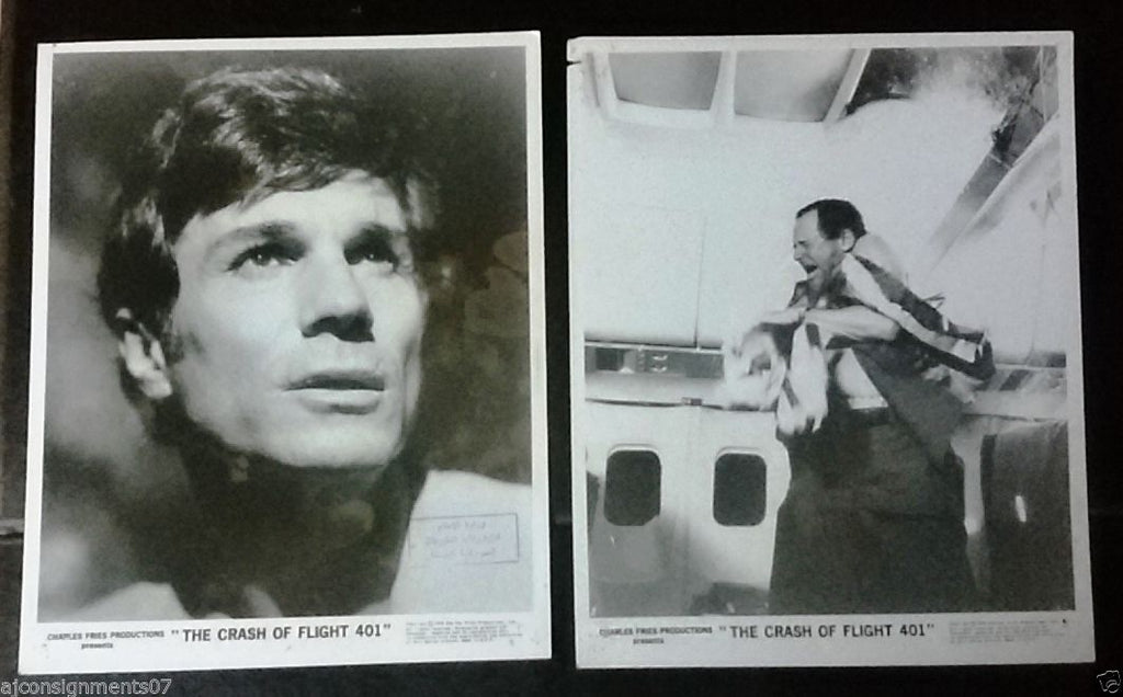 {Set of 12} The Crash Of Flight 401 Original 8x10" Movie B&W Stills Ph ...