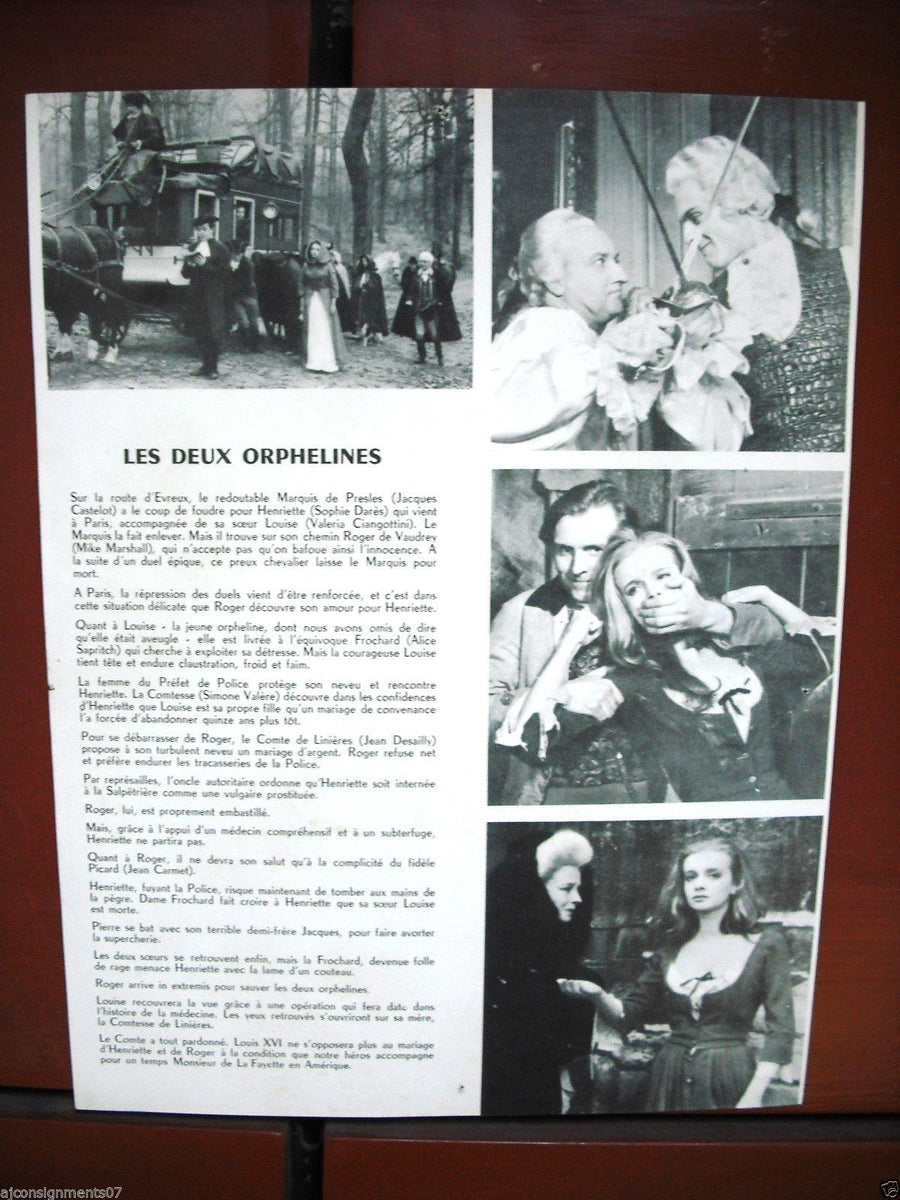 Les Deux Orphelines {Riccardo Freda} French Org. Movie Flyer 60s ...