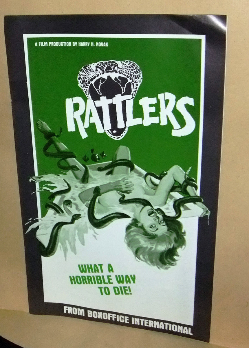RATTLERS (Sam Chew Jr.) Original Movie Horror Pressbooks 70s – Braichposters