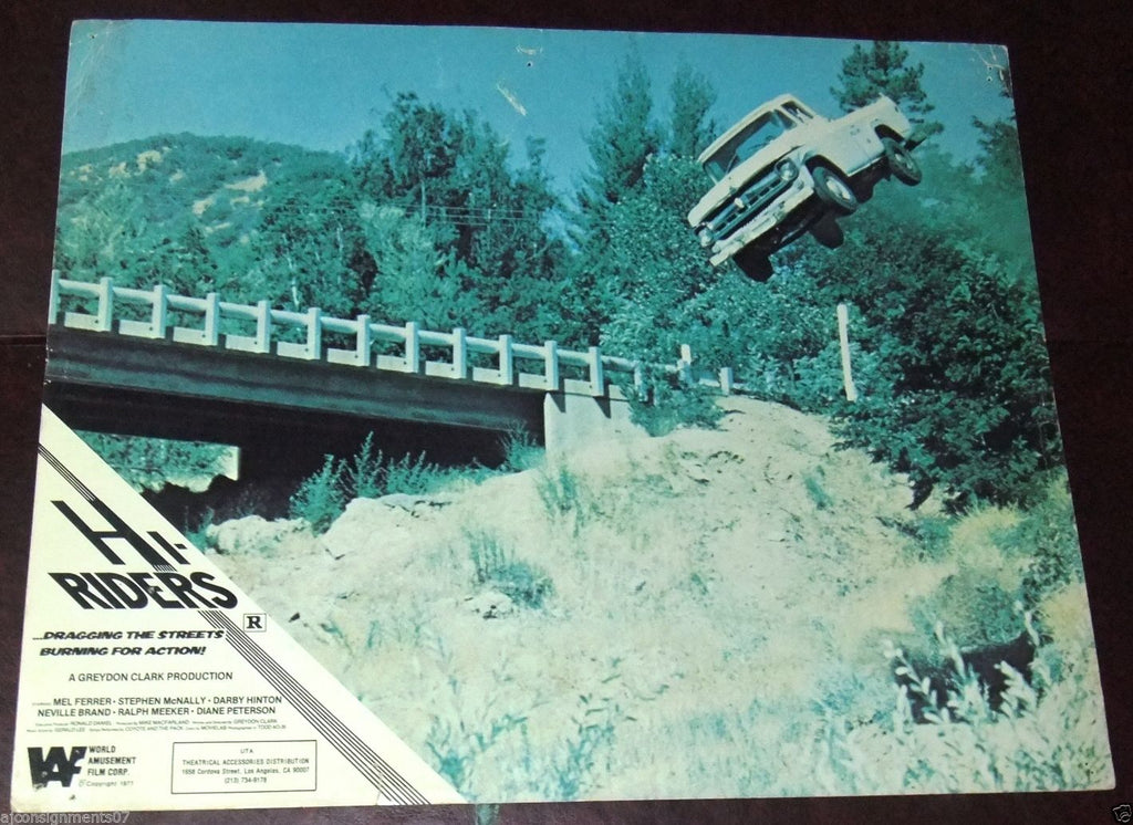 {Set of 8} Hi Riders {MEL Ferrer} 11x14" Original U.S Lobby Cards 70s ...