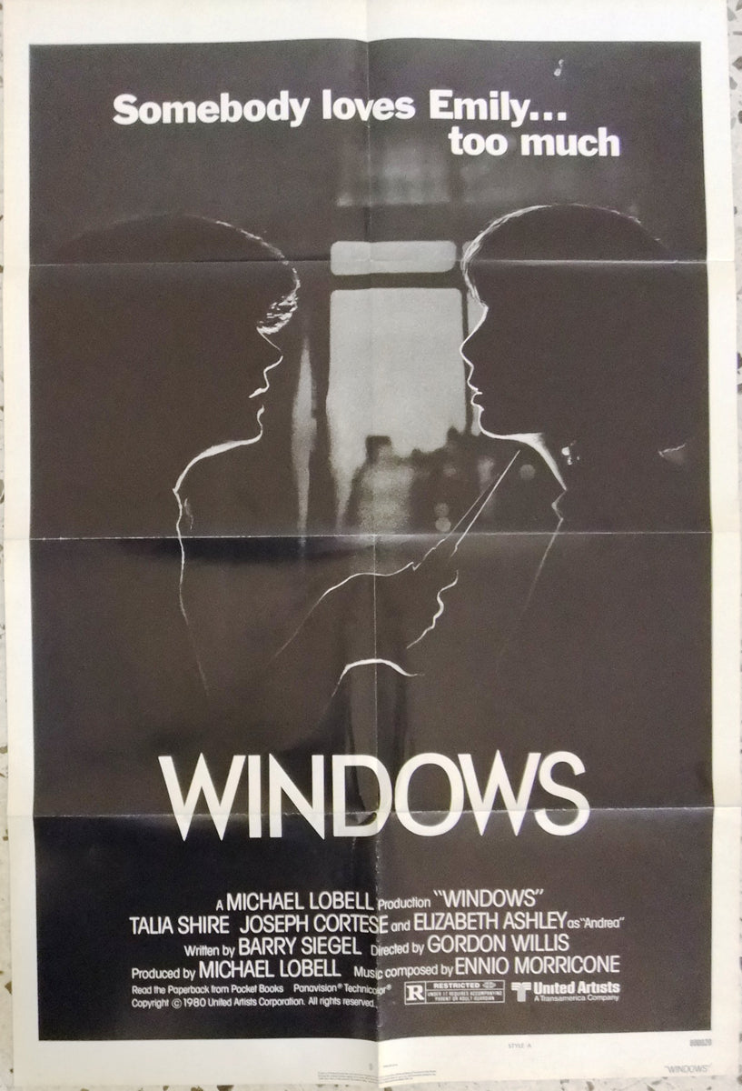 Windows (Talia Shire) 41x27" US Original Movie Poster 80s – Braichposters