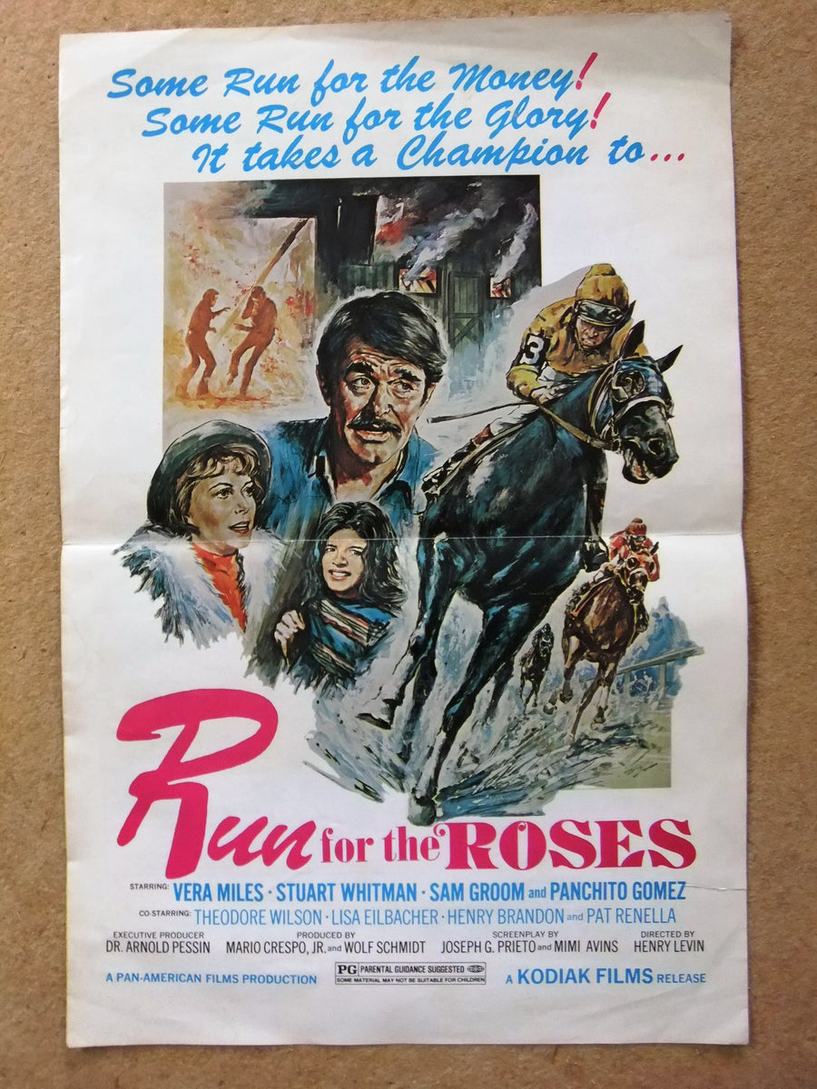 Run for the Roses (Stuart Whitman) Original Movie Pressbooks 70s ...