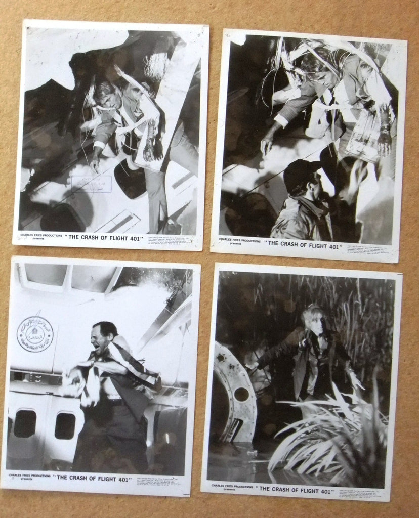 {Set of 9} The Crash Of Flight 401 Original 8x10" Movie B&W Stills Pho ...