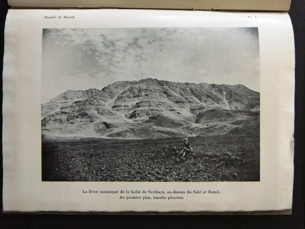 ‬Carte Geologique Rayak Lebanese Guide French Book Map 1950 – Braichposters