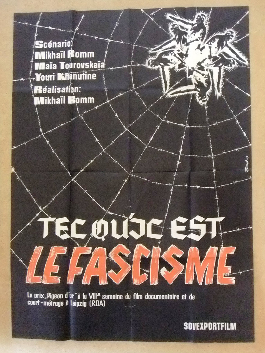 Le Fascisme, Triumph Over Violence Mikhail Romm Russian 32x45" Movie P ...