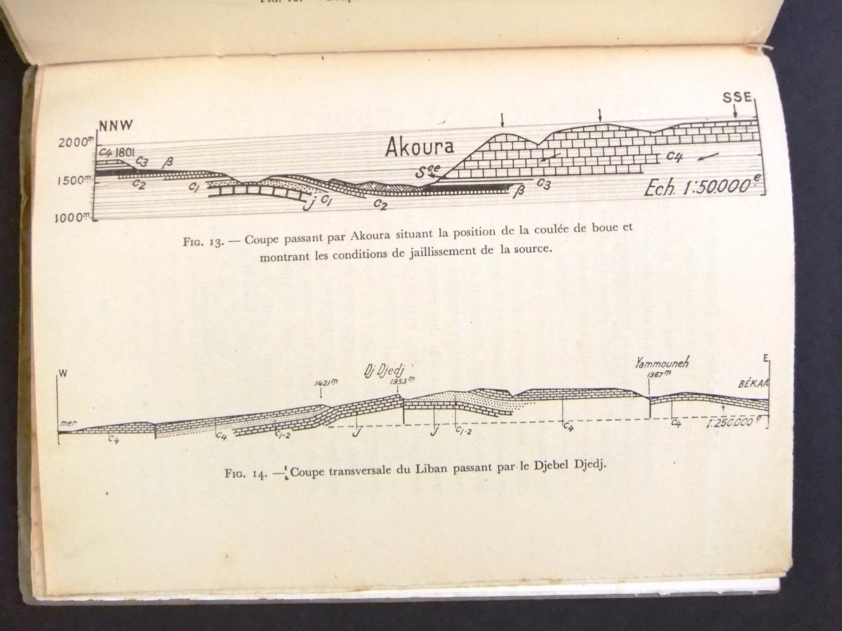 ‬Carte Geologique Qartaba Lebanese Guide French Book 1952 – Braichposters
