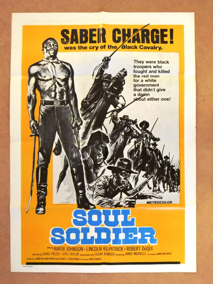 Soul Soldier {Robert DoQui} Int. Movie Original Poster 70s – Braichposters
