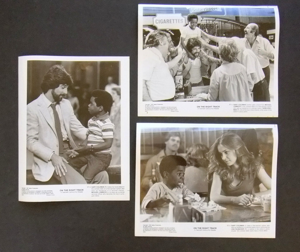 {Set of 7} On the Right Track {Gary Coleman} 8x10" Movie B&W Stills Ph ...