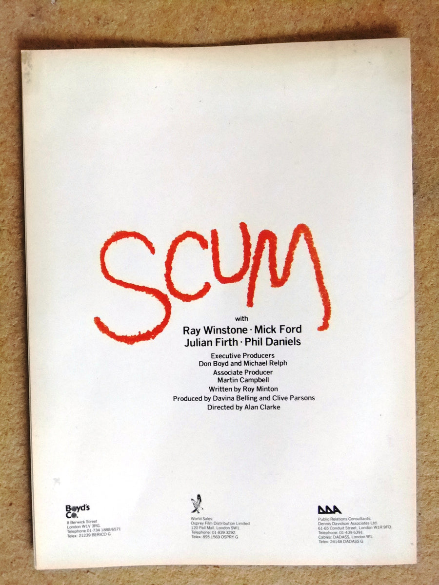Scum (Alan Clarke) ORG Movie Program 70s – Braichposters
