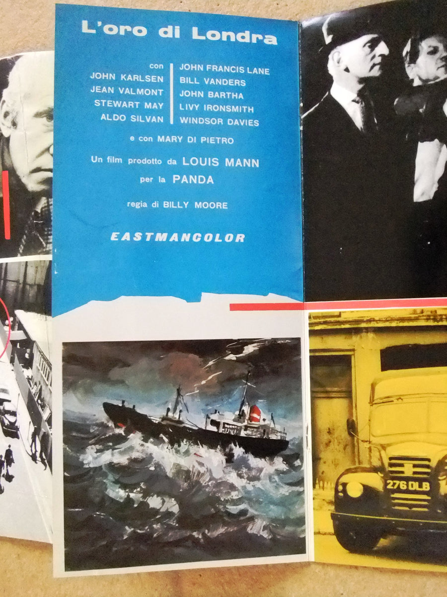 L'oro di Londra {John Karlsen) Original Movie Program 60s – Braichposters