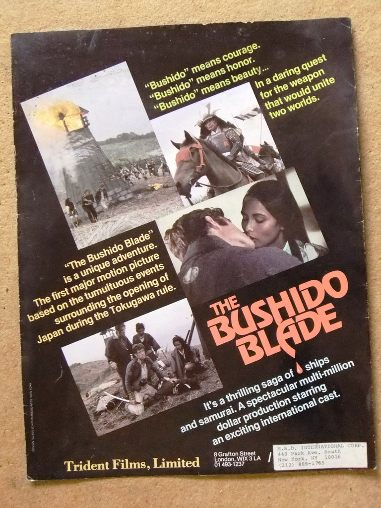 The Bushido Blade (Toshiro Mifune) ORG Movie Program 80s – Braichposters