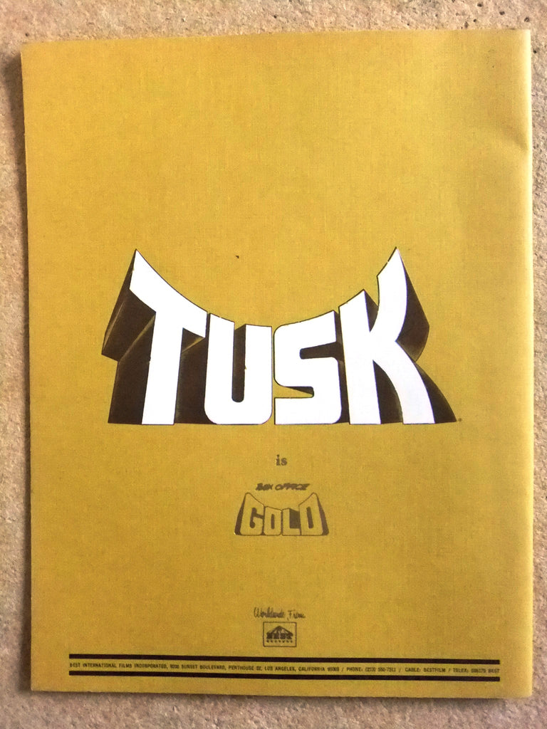 Tusk (ALEJANDRO JODOROWSKY) ORG Movie Program 80s – Braichposters