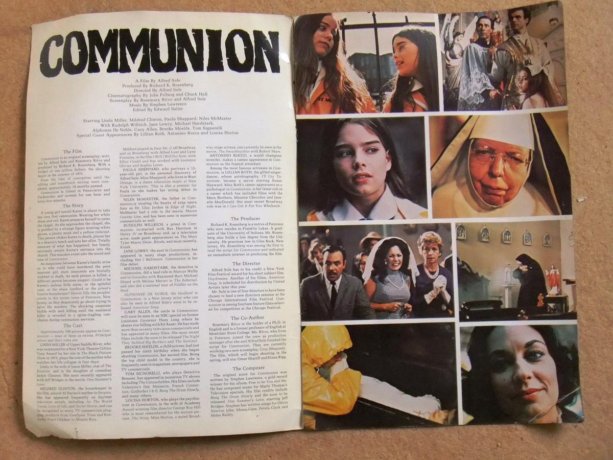 Communion, Alice, Sweet Alice {Linda Miller} Original Movie Program 70 ...