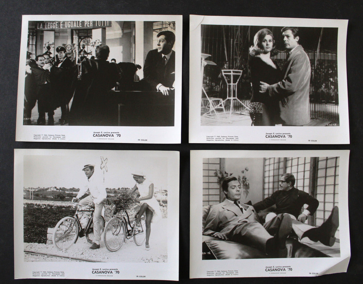 (Set of 26) Casanova '70' (Marcello Mastro) 10x8 Film Original Stills ...