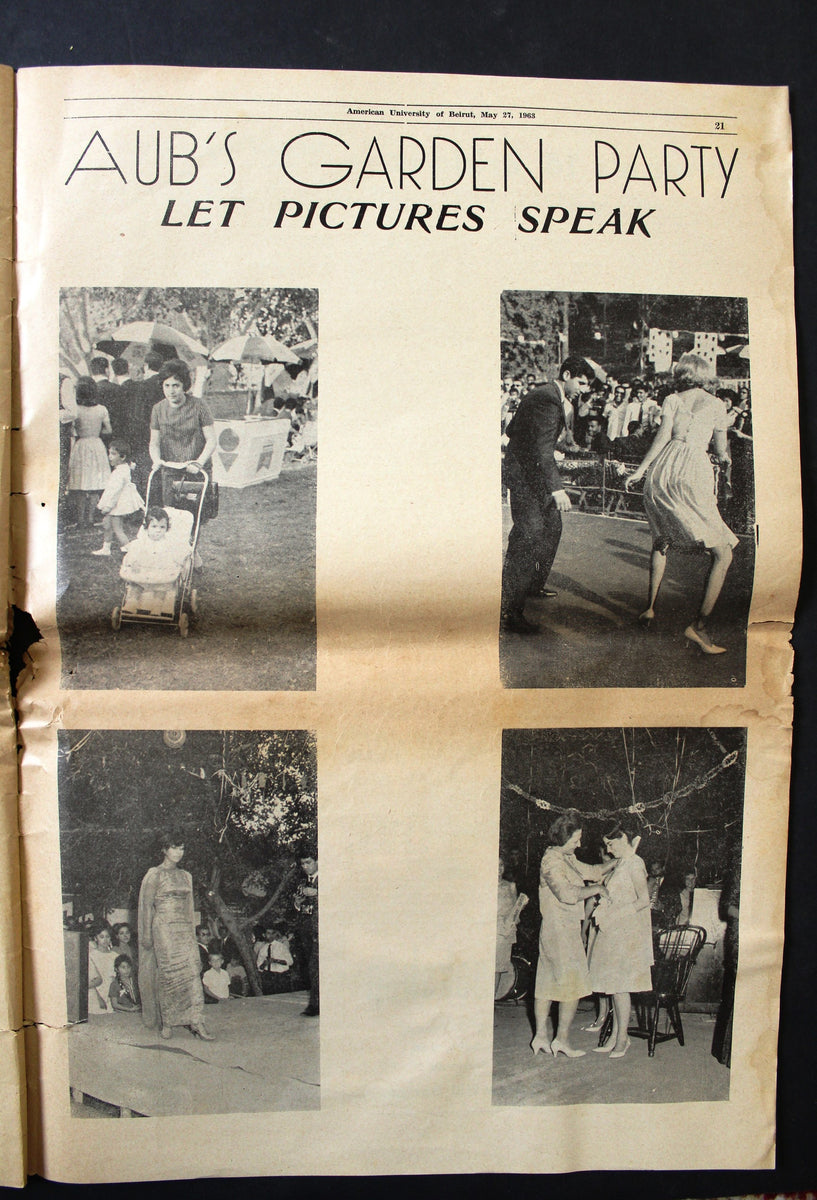 Outlook, American University of Beirut (Miss AUB) Lebanese Rare Newspa ...