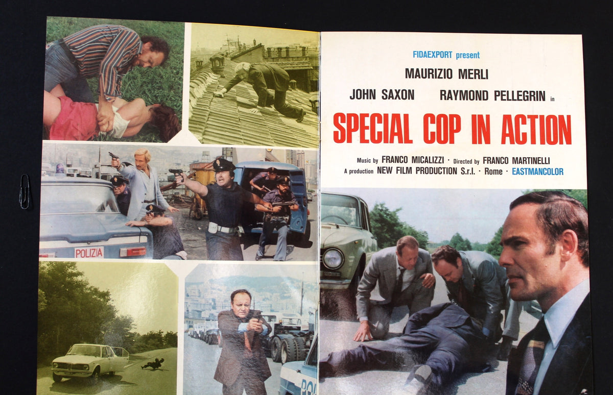 Special Cop in Action (Maurizio Merli) Italian Org. Movie Program 70s ...