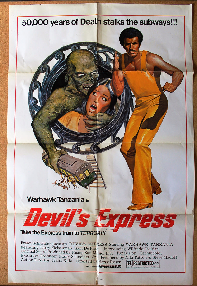 Devil's Express (Warhawk Tanzania) 41"x27" Original Movie US Poster 70 ...