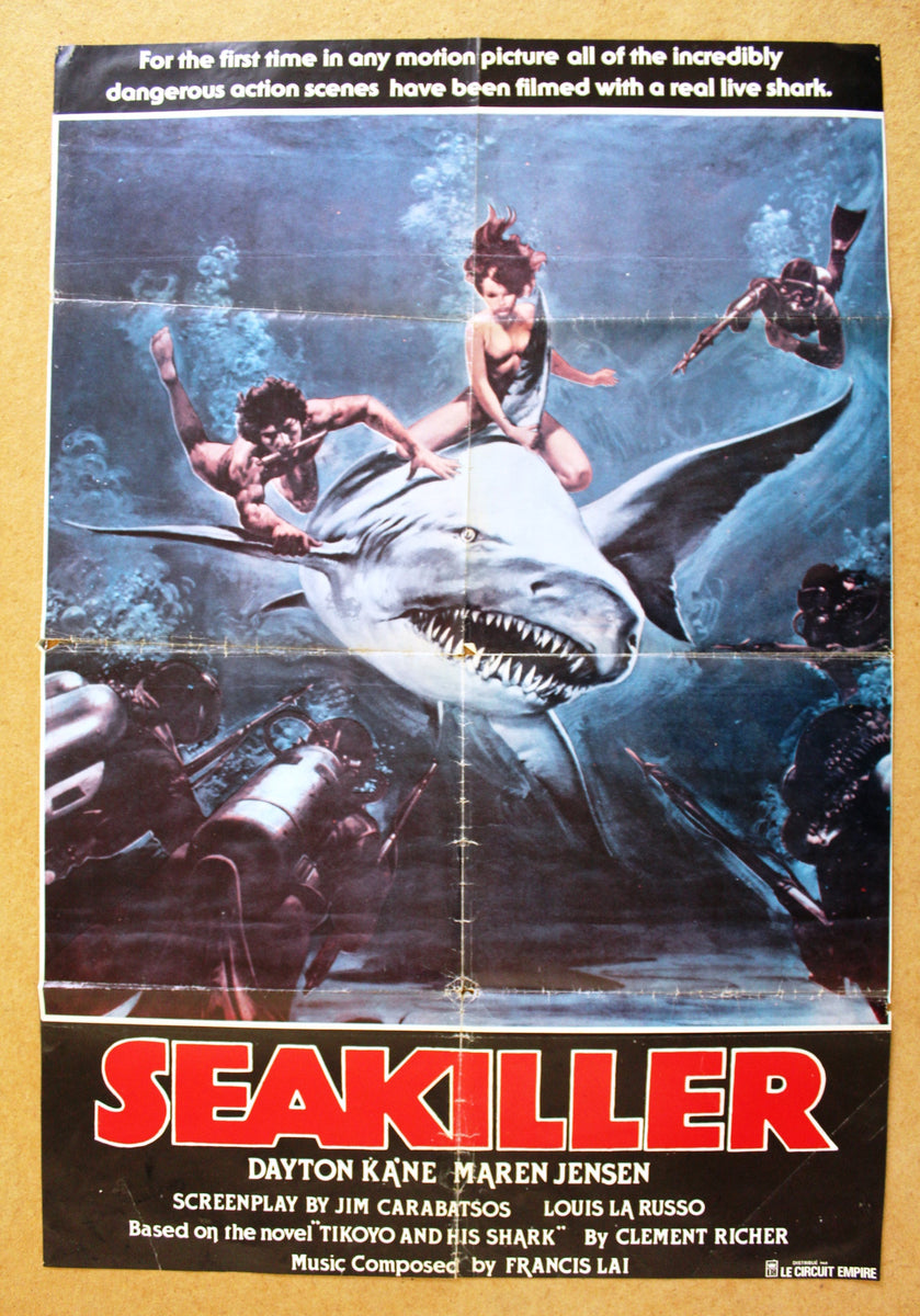SEA Killer Dayton KA'NE 39x27" Original Lebanese Movie Poster 80s ...